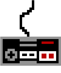 Nes Controller - Steam Logo Pixel Art (340x360), Png Download