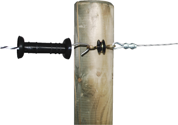 Gate Handle Insulator With Thimble (600x519), Png Download