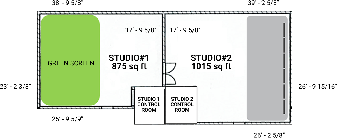 Production Studio Dimensions (1147x470), Png Download