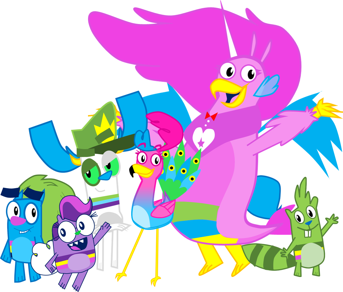 Polly, Molly, Freddy, Spike, And Russell (1189x1011), Png Download