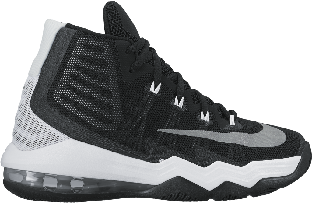 Nike Air Max Audacity 2016 'black/silver' Gs (1024x1024), Png Download