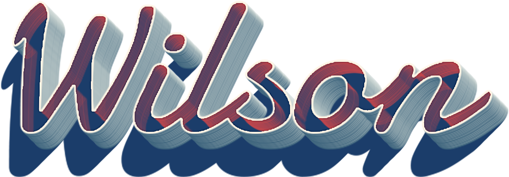 Wilson 3d Letter Png Name (1816x540), Png Download