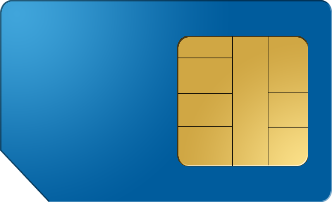Big Blue Sim Card E1527672371129 (1280x1080), Png Download