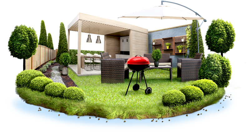 Download Backyard And Garden Show Garden - Hedge | Transparent PNG ...