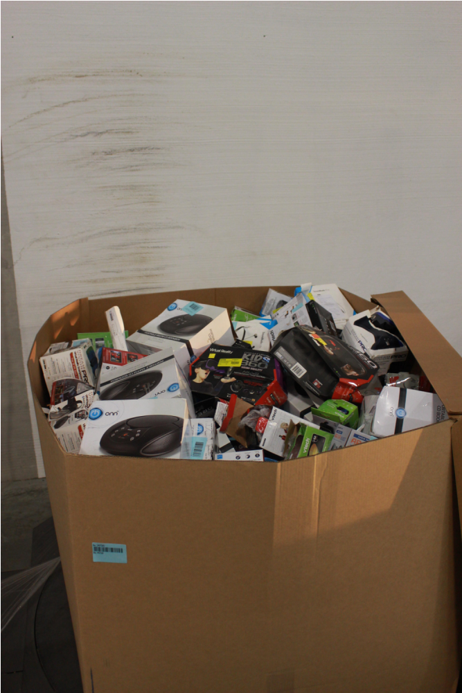 Pallet Pcs Mixed Electronics - Carton (1000x1000), Png Download