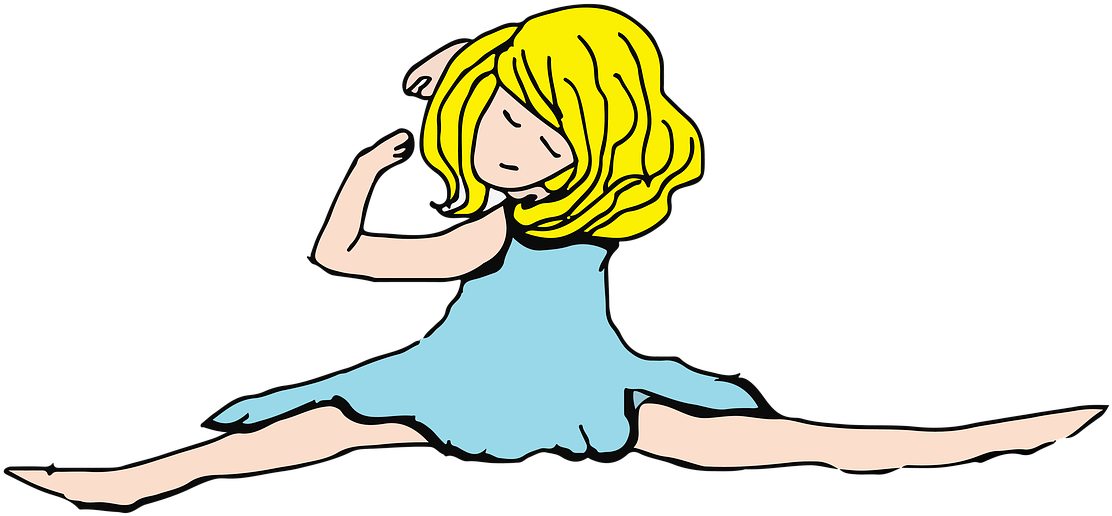 Download Girl-772412 - Niña Haciendo Split Animado | Transparent PNG ...