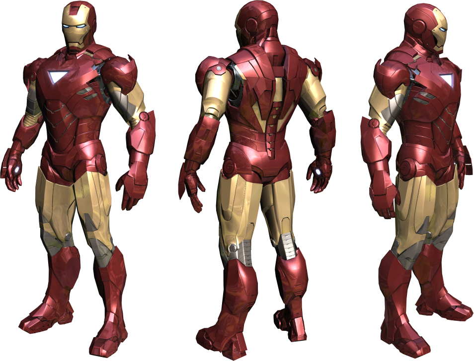 Ironman2 Suit Mkvi - Iron Man Character Design (954x728), Png Download