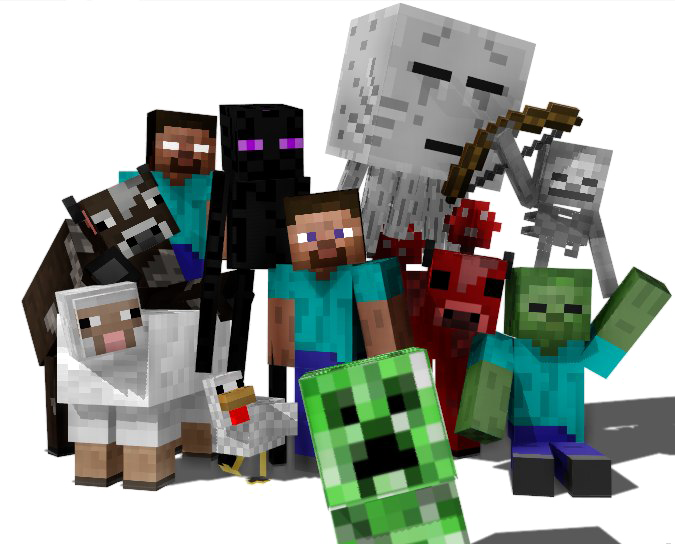 Minecraft Png File - Minecraft Png (675x544), Png Download