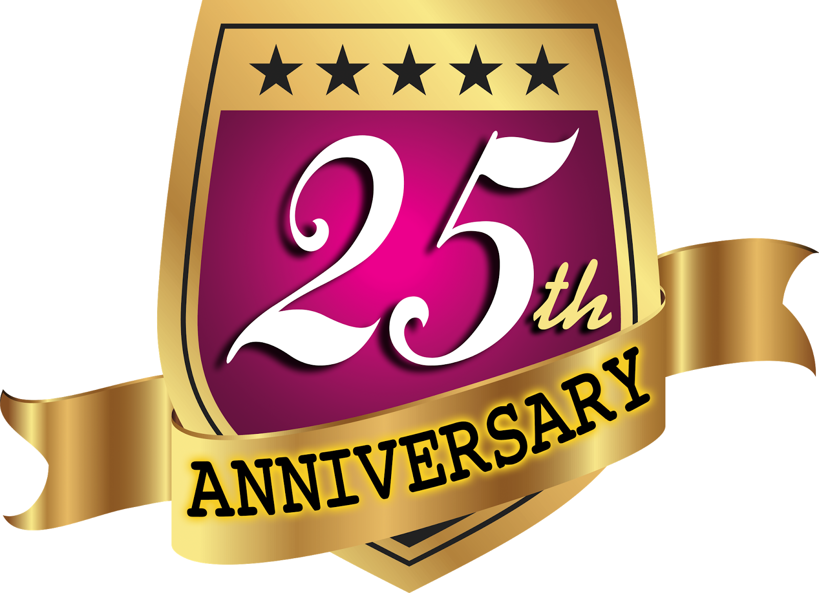 Graphic Transparent Download Th Colorful Stock Logo 25th Anniversary 