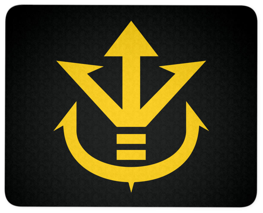 Super Saiyan Mouse Pad - Dragon Ball Z Vegeta Symbol (1024x1024), Png ...