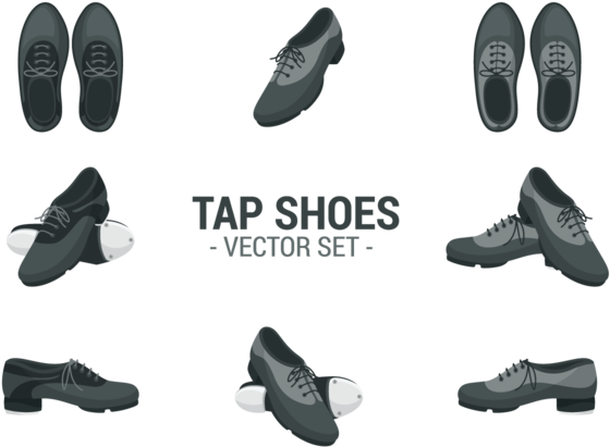 Tap Shoes Icons Vector - Tap Dancing Icon Png (700x490), Png Download