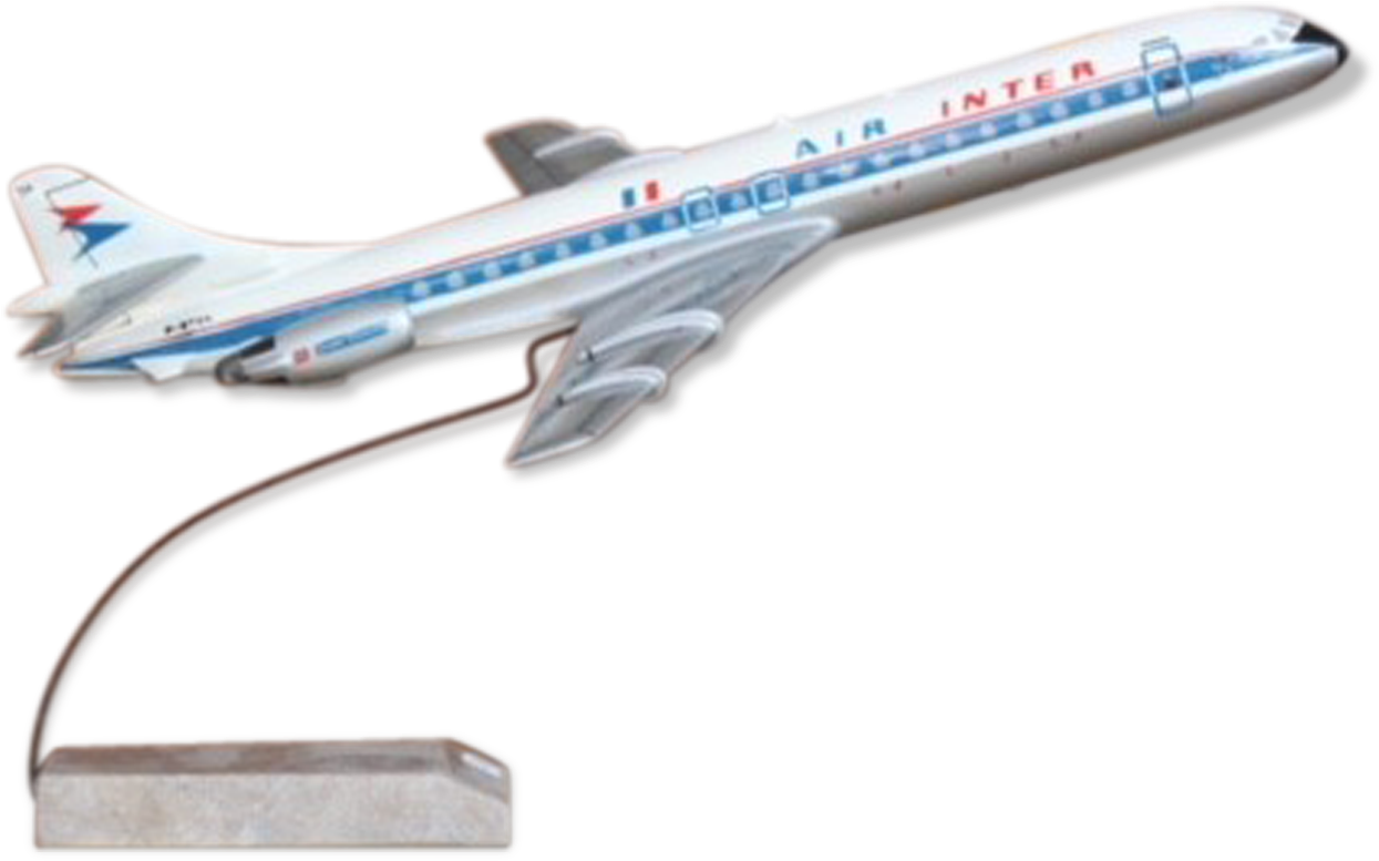 Plane Model Of Agency Air Inter Vintage - Maquette Avion Vintage ...