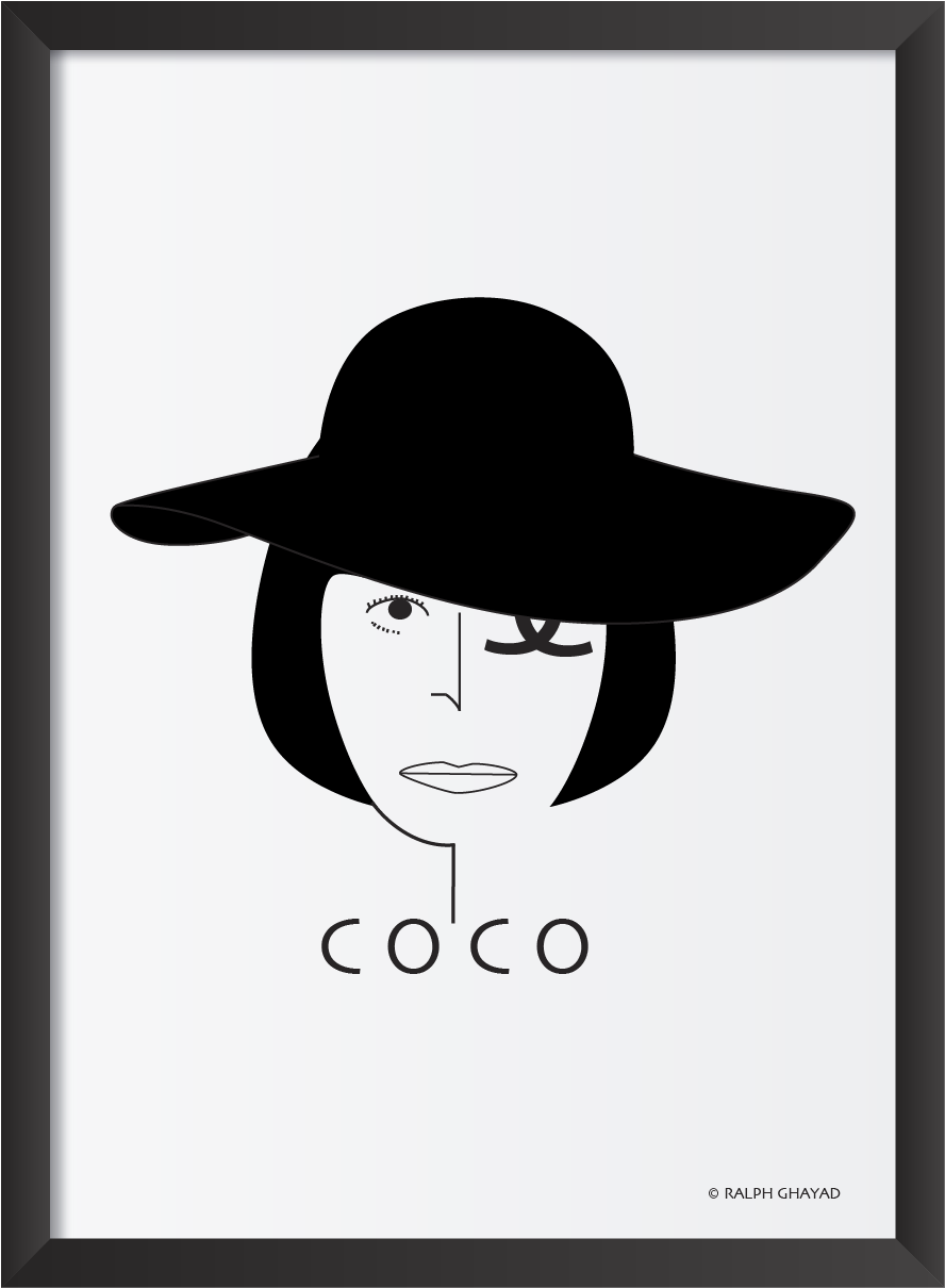 Coco Chanel - Cartoon (1667x1667), Png Download