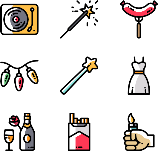 Night Party (600x564), Png Download