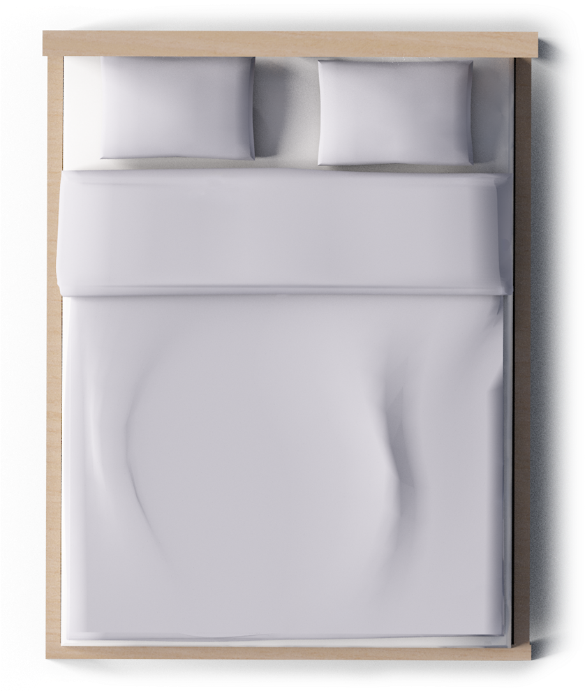 Dalselv Bed 160 Top - Bed Top View Png Free Download (848x1000), Png ...