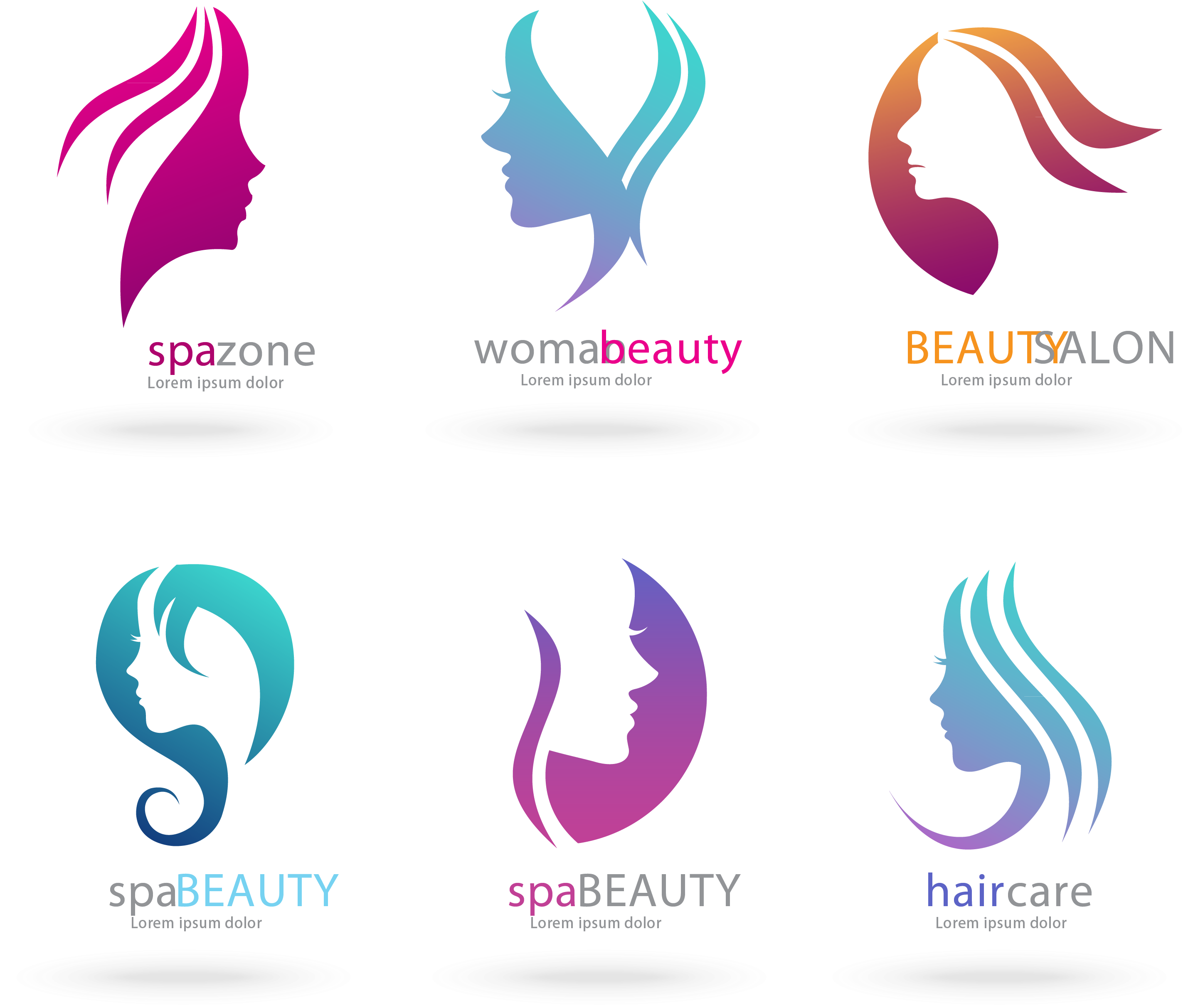 Beauty Salon Vector - Beauty Parlour Girl Vector Png (3178x2719), Png ...