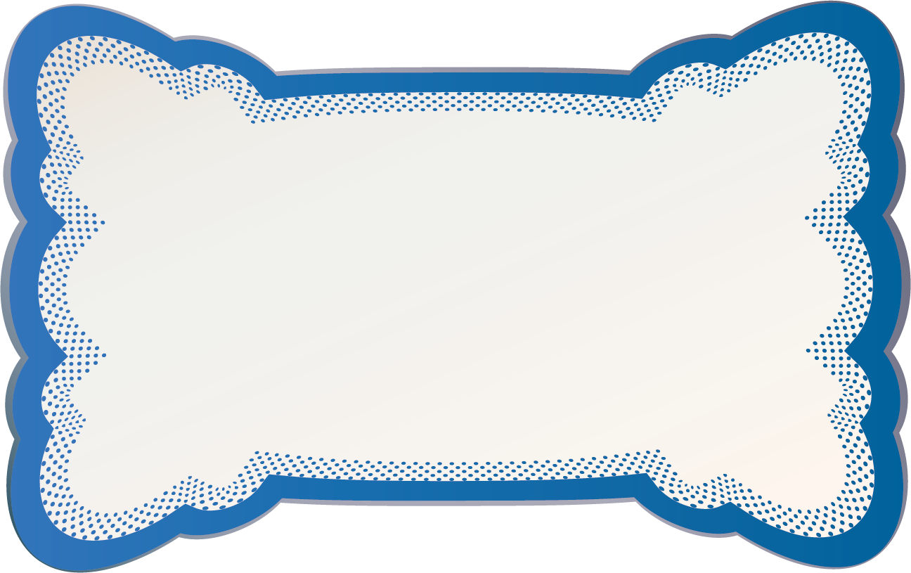 Blue Outline Tray Badge Blue Dot Border With White (1296x815), Png Download
