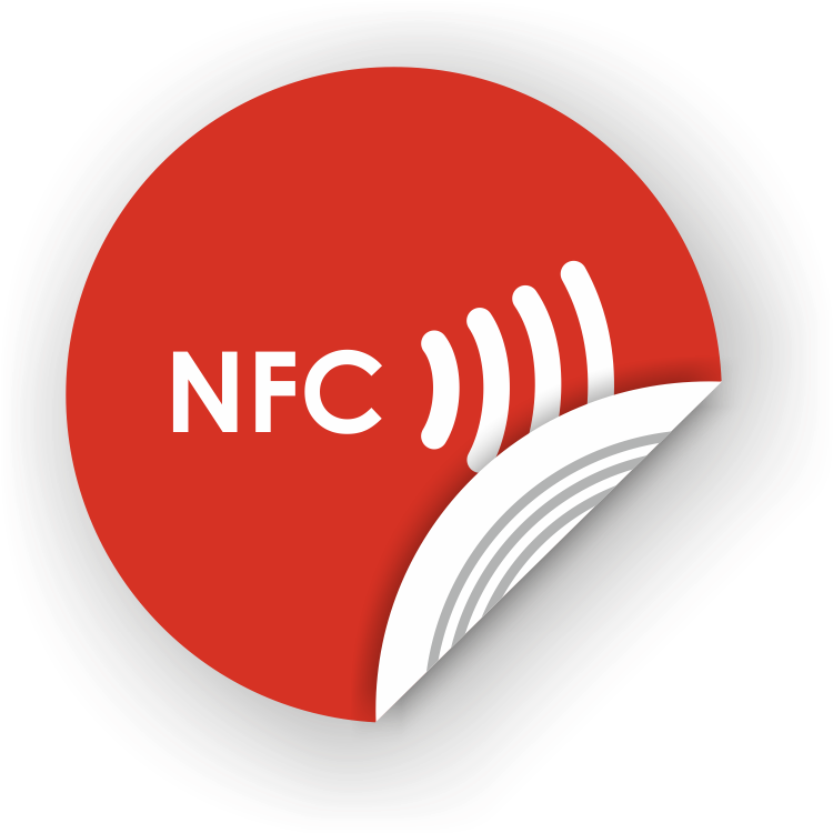 Download Picture Of Nfc Sticker 35mm With Text, More Colors - Nfc Red ...