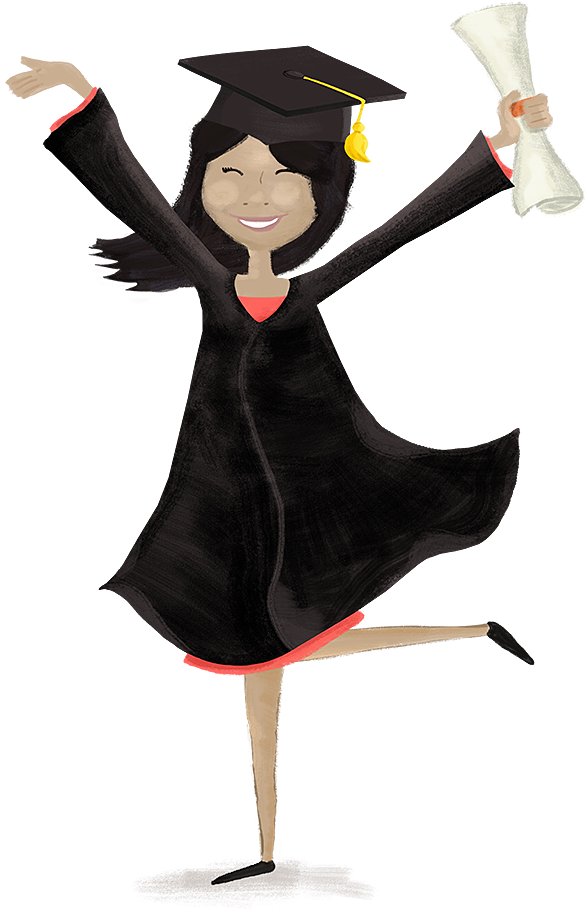 Download Graduation Girl Png - Academic Dress | Transparent PNG ...