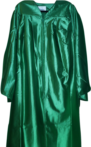 Download Cap, Gown, And Tassel Set - Green Graduation Gown Transparent ...