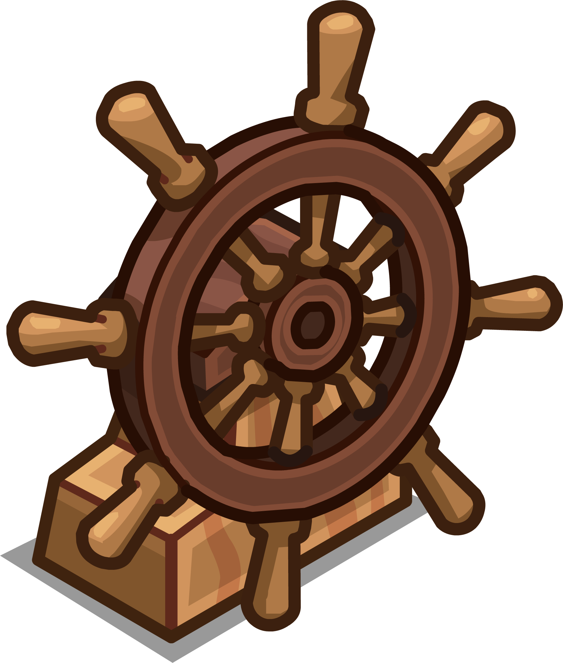 Ship's Wheel Sprite 007 - Ship's Wheel (1803x2122), Png Download