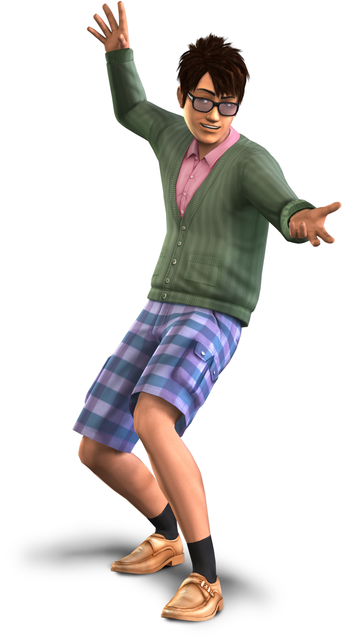 Les Sims Png - Sims 3 Sims Png (900x1390), Png Download