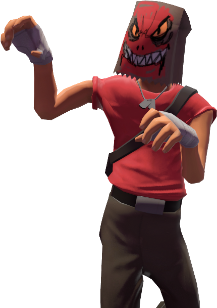 Scout With The Mildly Disturbing Halloween Mask Tf2 - Team Fortress 2 ...