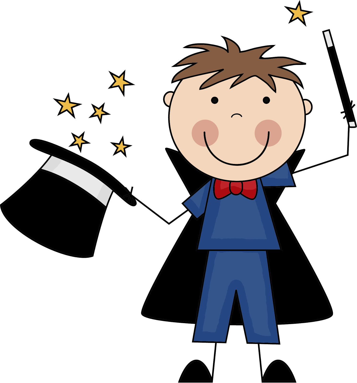Kids Doing Math Clipart - Magic Show Clip Art (1489x1600), Png Download