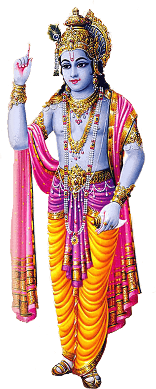 Lord Krishna - Geeta Saransh In Bengali (700x800), Png Download