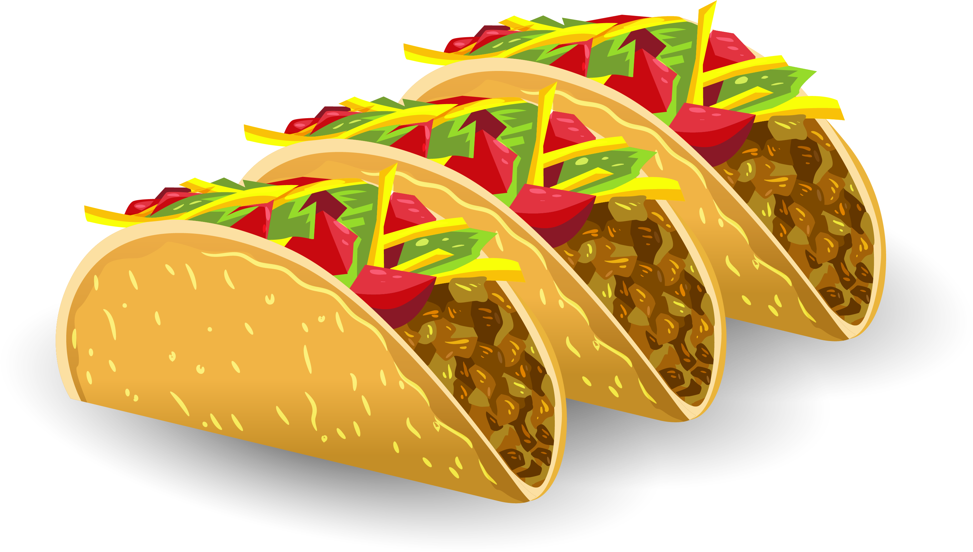 Tacos Vector Png (3333x3333), Png Download