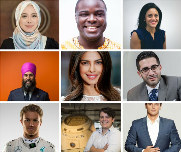 Wef Places Faith In Its Young Global Leaders - Collage (900x530), Png ...
