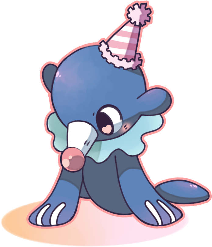 Popplio - Cartoon (735x854), Png Download