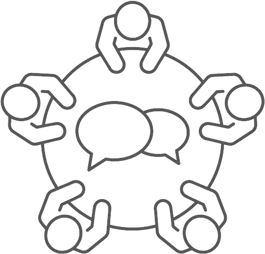 Download Forum Icon Iso - Business Meeting Outline Vector | Transparent ...