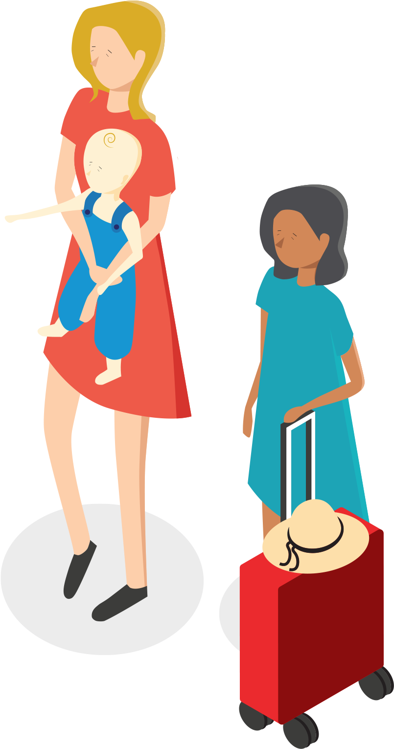 Isometric Vector People (886x1772), Png Download