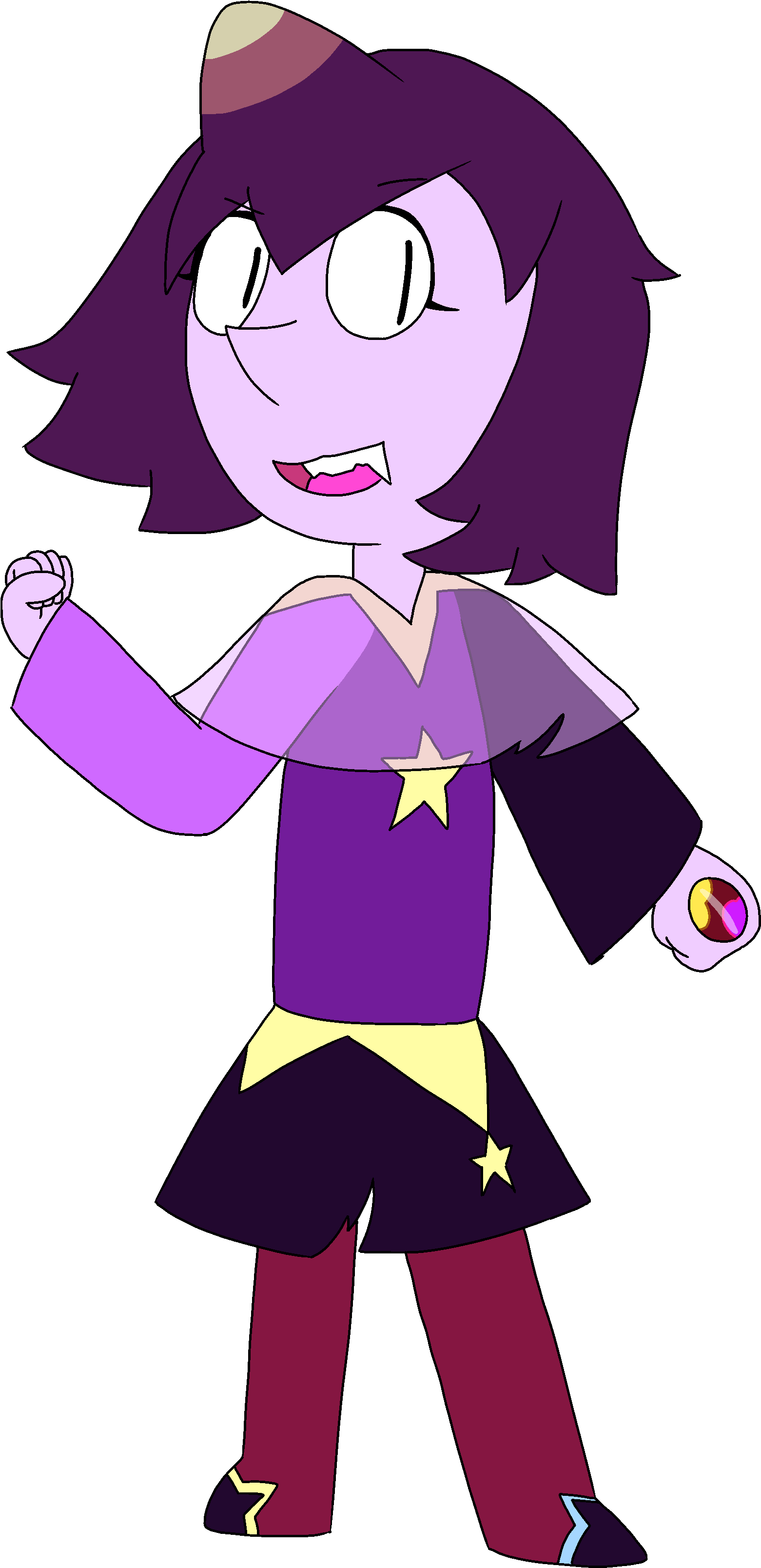 Cat's Eye Dragon Breath Fire Opal - Cartoon (1638x3301), Png Download