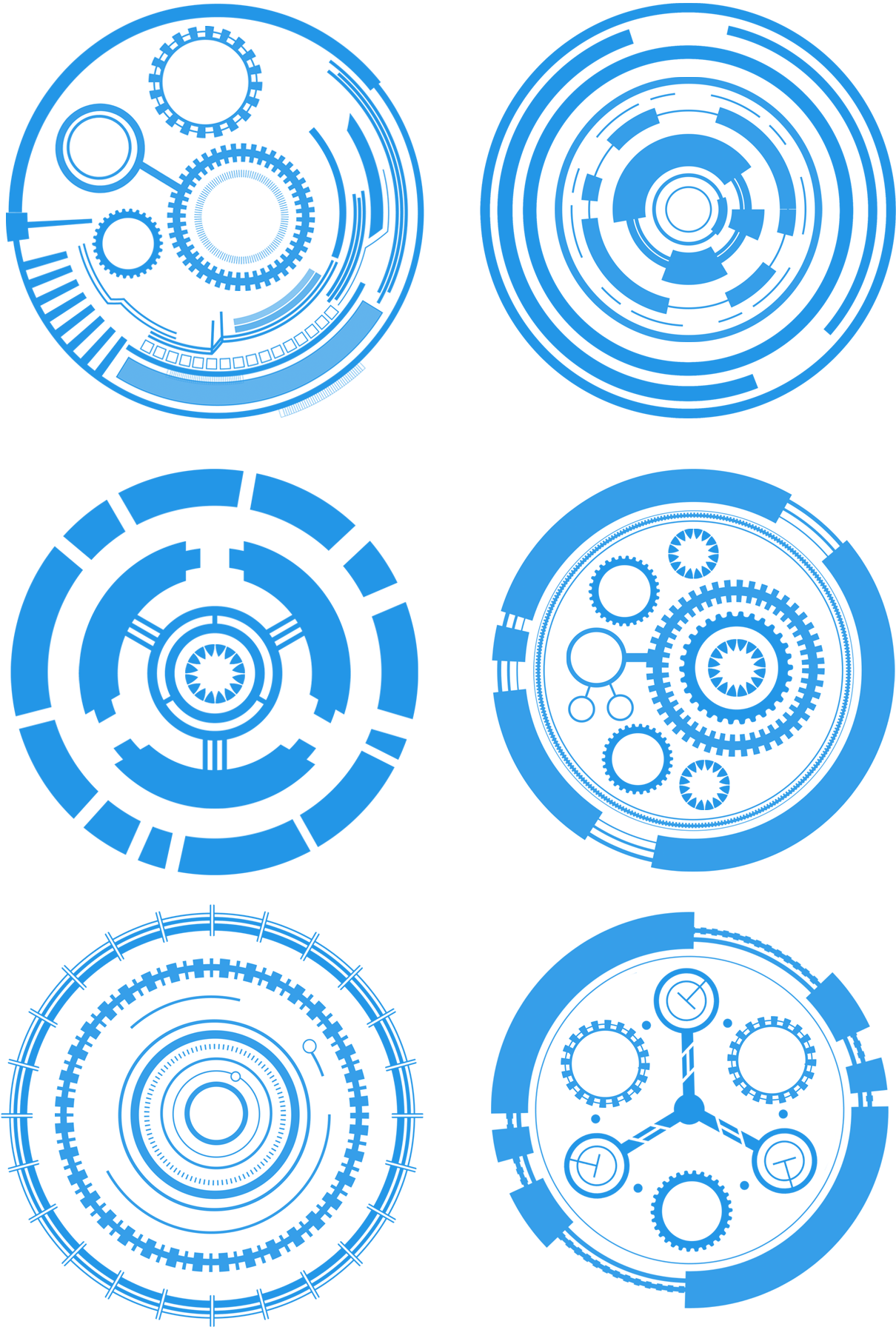 Download Dialog Box Tech Border Blue Png And Psd - Circle | Transparent ...