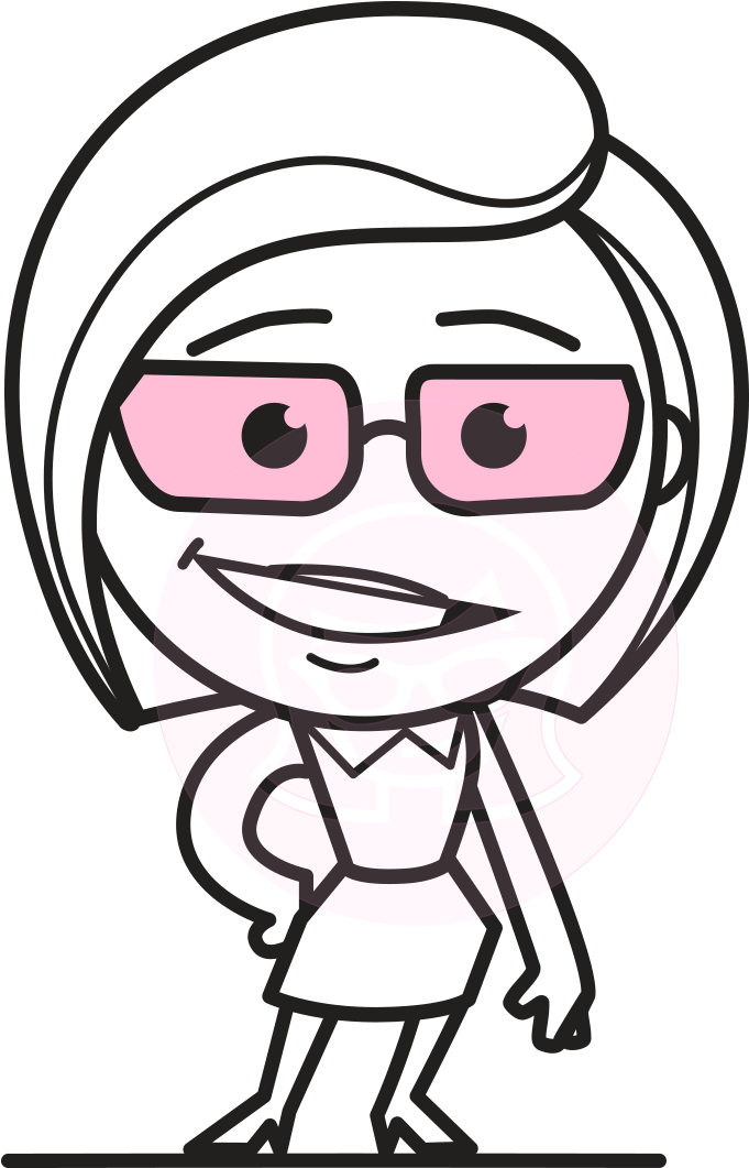 Val The Outline Gal - Cartoon Character Outline (957x1060), Png Download