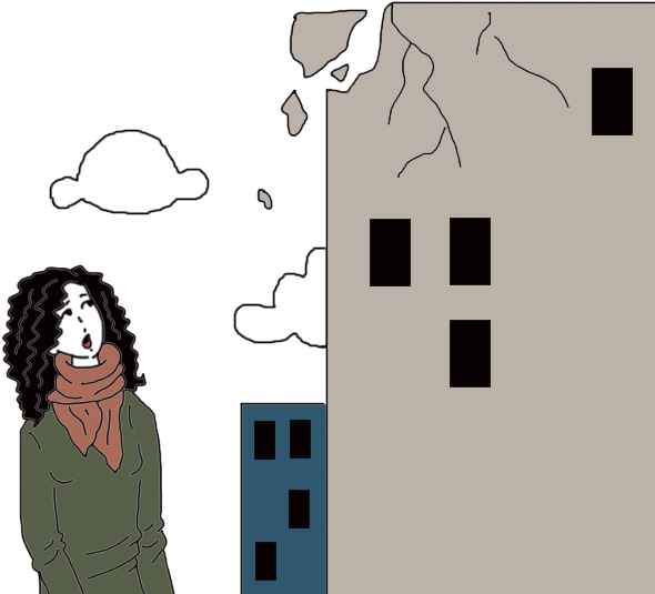 Falling Building Dream Meaning - Building Falling Down Cartoon (600x600 ...