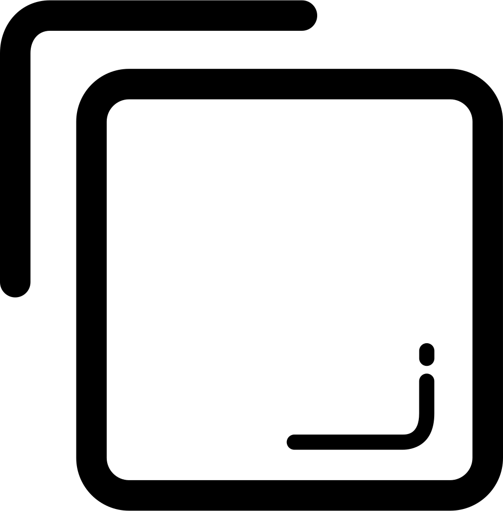 Button Square Outline Comments (980x996), Png Download