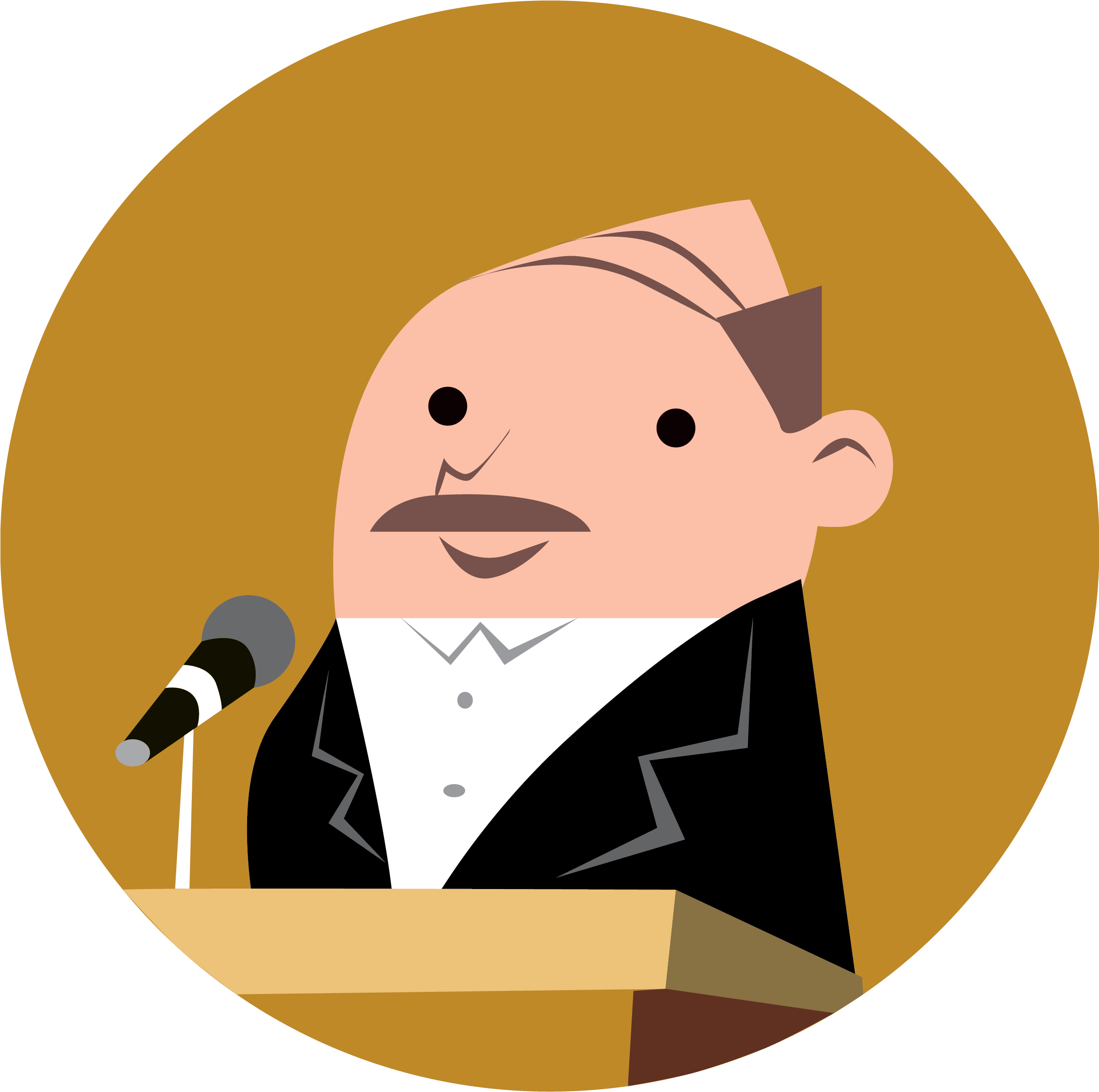 Man Giving Speech - Animated Man Giving A Speech (2480x2480), Png Download