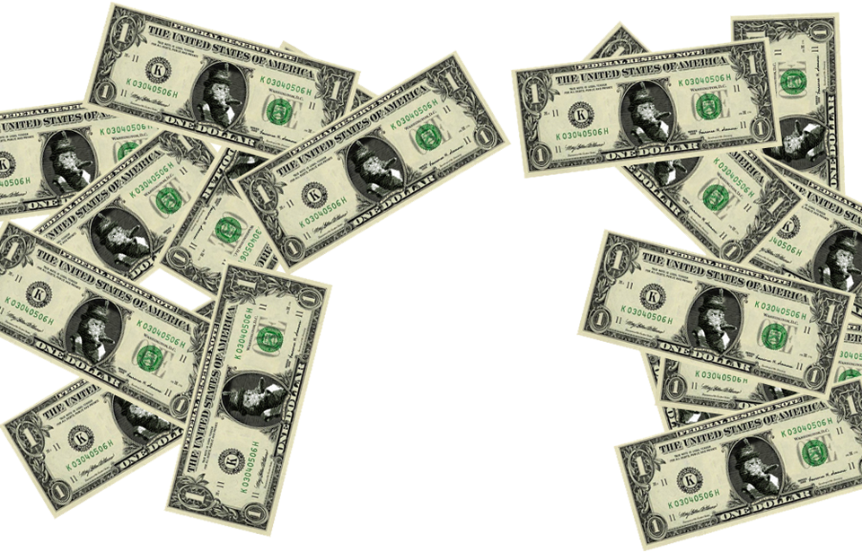 Dollar Banknotes Png Pic - Dollar Bill (960x615), Png Download