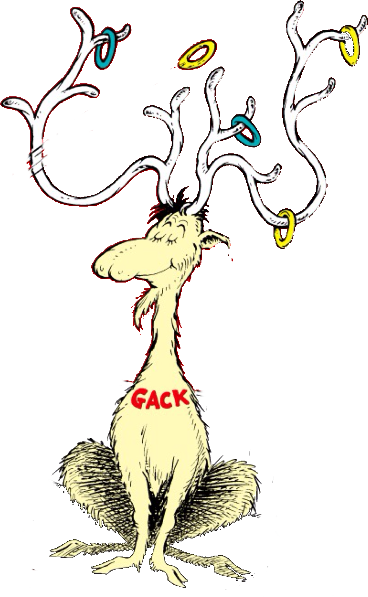 Gack - Gack Dr Seuss (1275x2048), Png Download