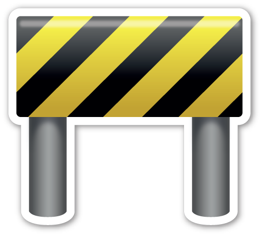 Construction Sign - 🚧 Emoji (529x476), Png Download