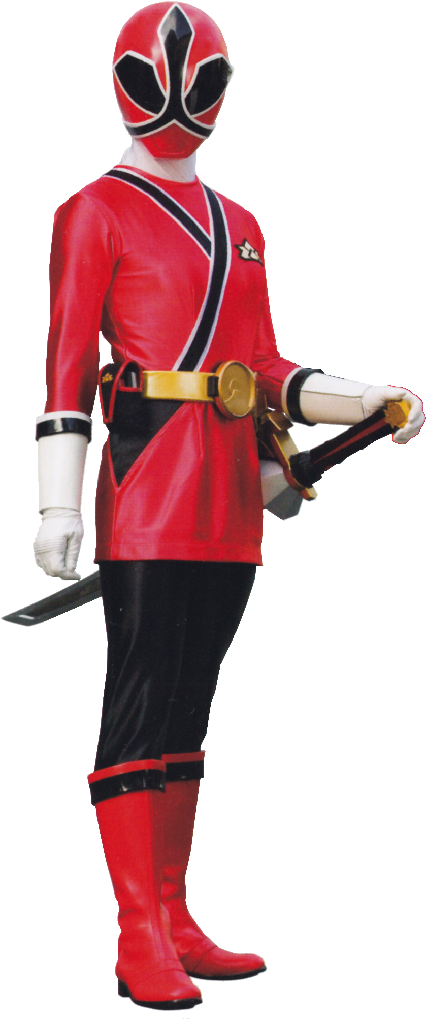 Samurai Red Ranger - Red Samurai Ranger Lauren (912x2052), Png Download