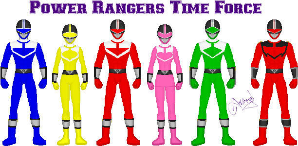Power Rangers Time Force Deviantart Clipart - Power Rangers Paper Dolls ...