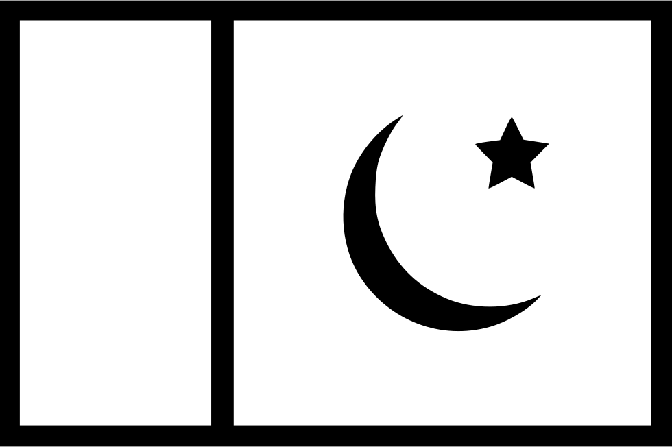 Pakistan Flag - - Crescent (980x652), Png Download