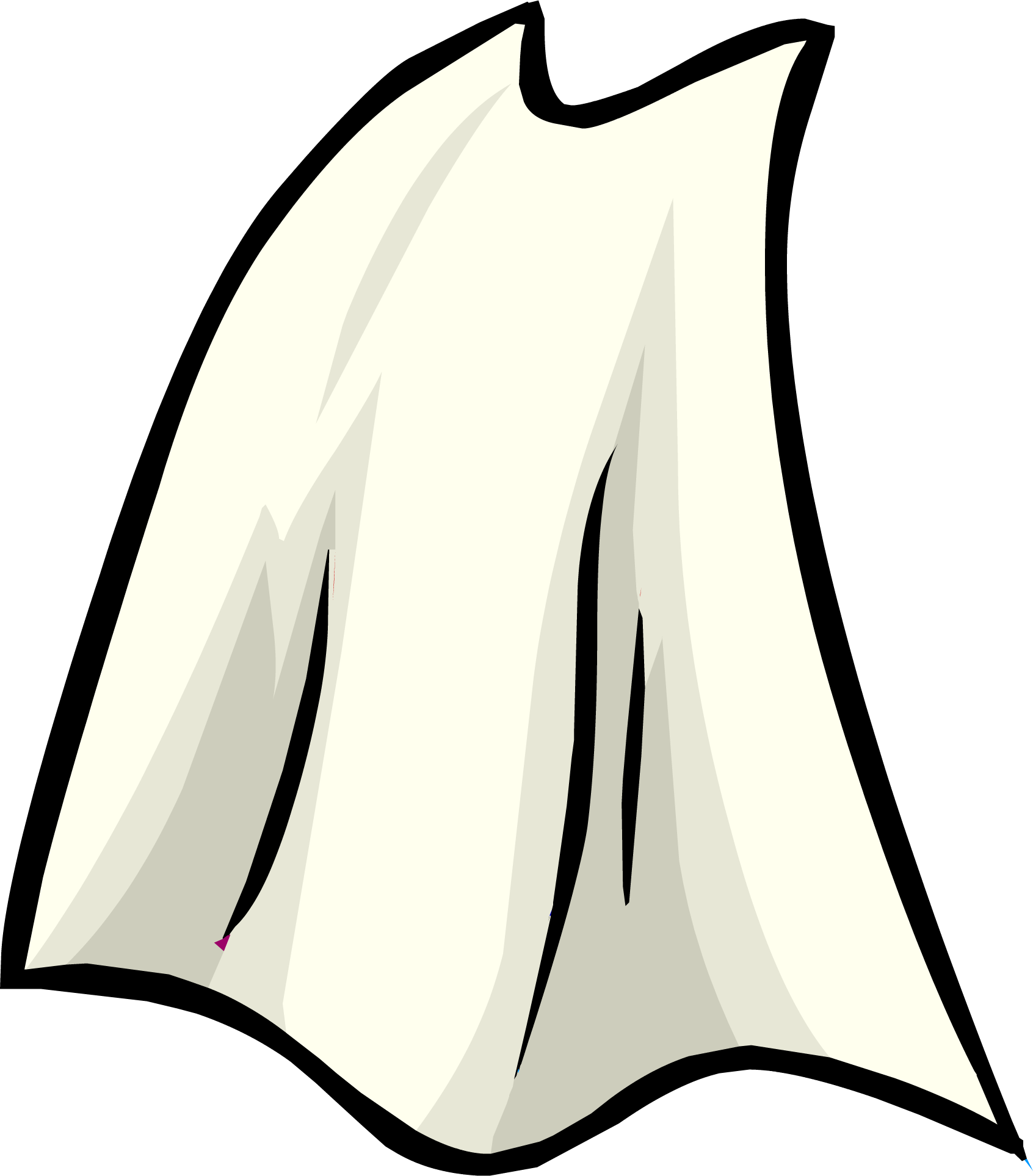 White Cape Clothing Icon Id 3105 - Yellow Cape (1692x1927), Png Download