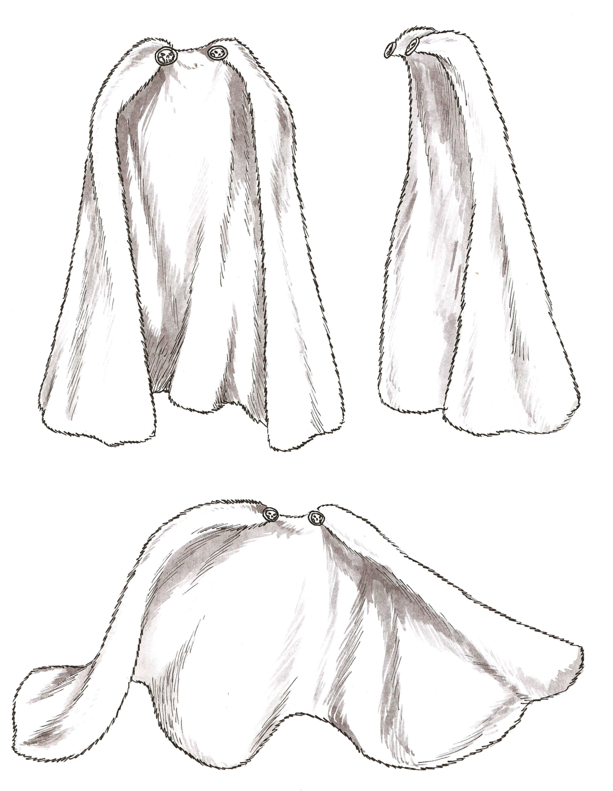 Cape Drawing At Getdrawings - Cape Drawing (1280x1631), Png Download