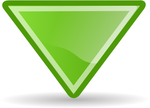 Triangle Png Icon Green (720x720), Png Download