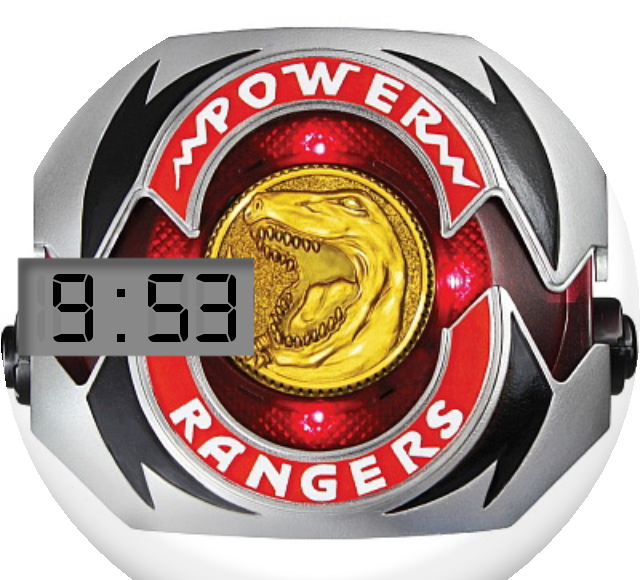 Download Power Rangers Digital Watch Face Preview | Transparent PNG ...